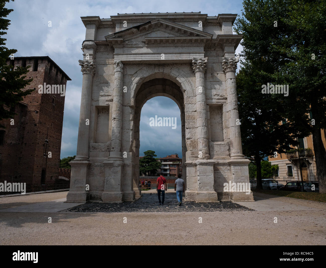 Arco dei gavi is a triumphal arch of the Roman period located in the ...