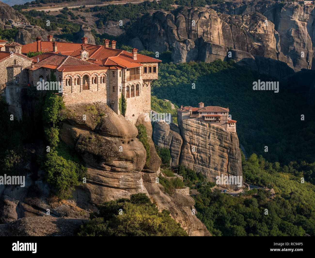 Meteora monasteries aerial view hi-res stock photography and images - Alamy
