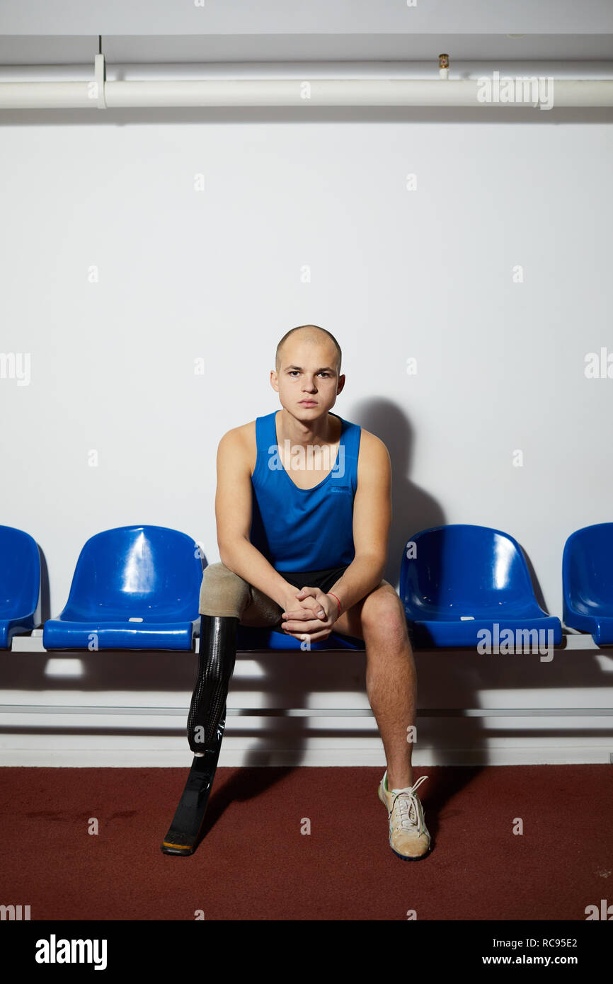 Sportsman with handicap Stock Photo - Alamy