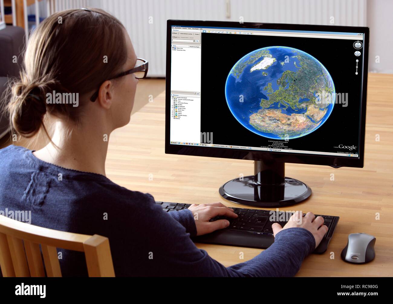 Google earth map hi-res stock photography and images - Alamy