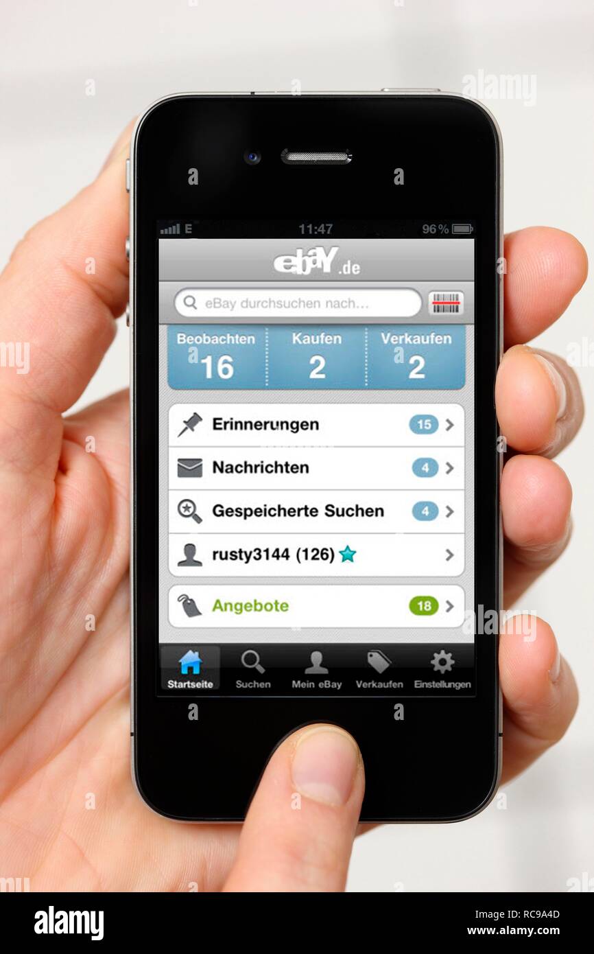 Ebay screen hi-res stock photography and images - Alamy