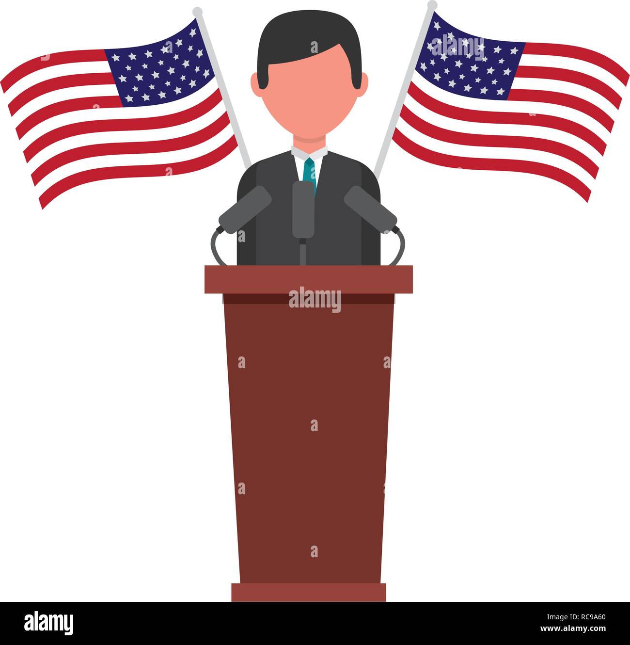 Presidential podium Stock Vector Images - Alamy