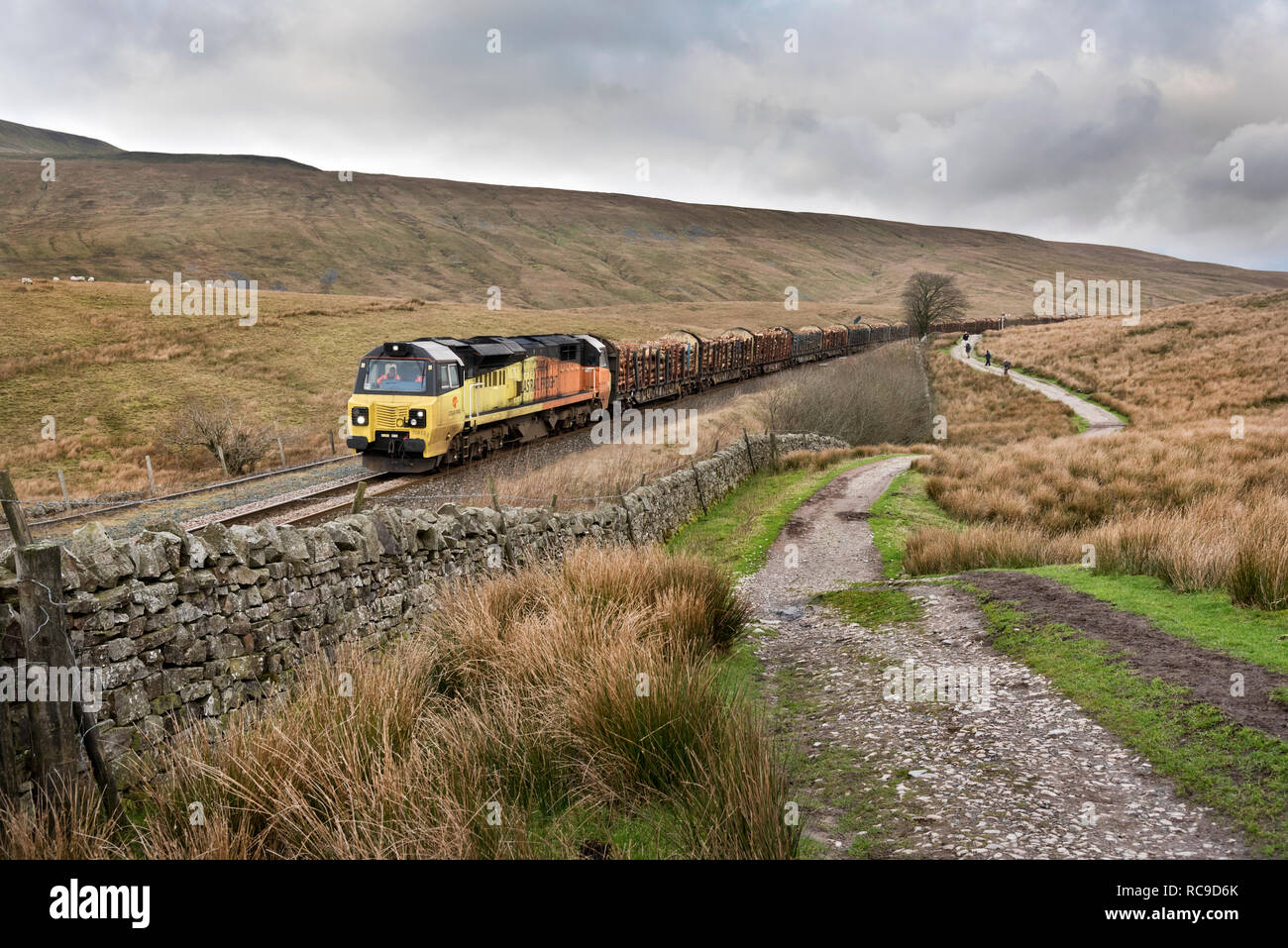 Log train hi-res stock photography and images - Alamy