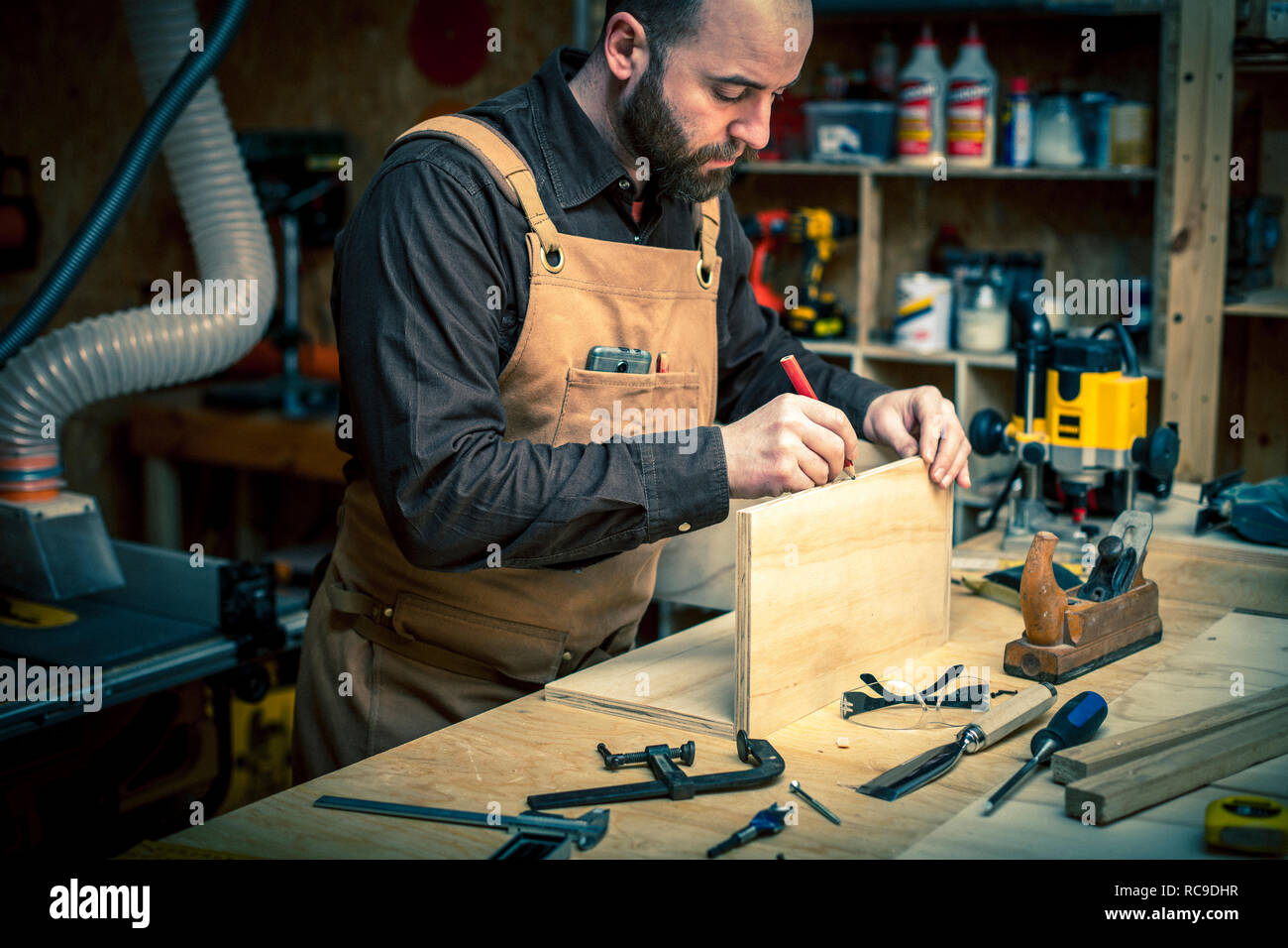 Safety in woodworking hi-res stock photography and images - Alamy