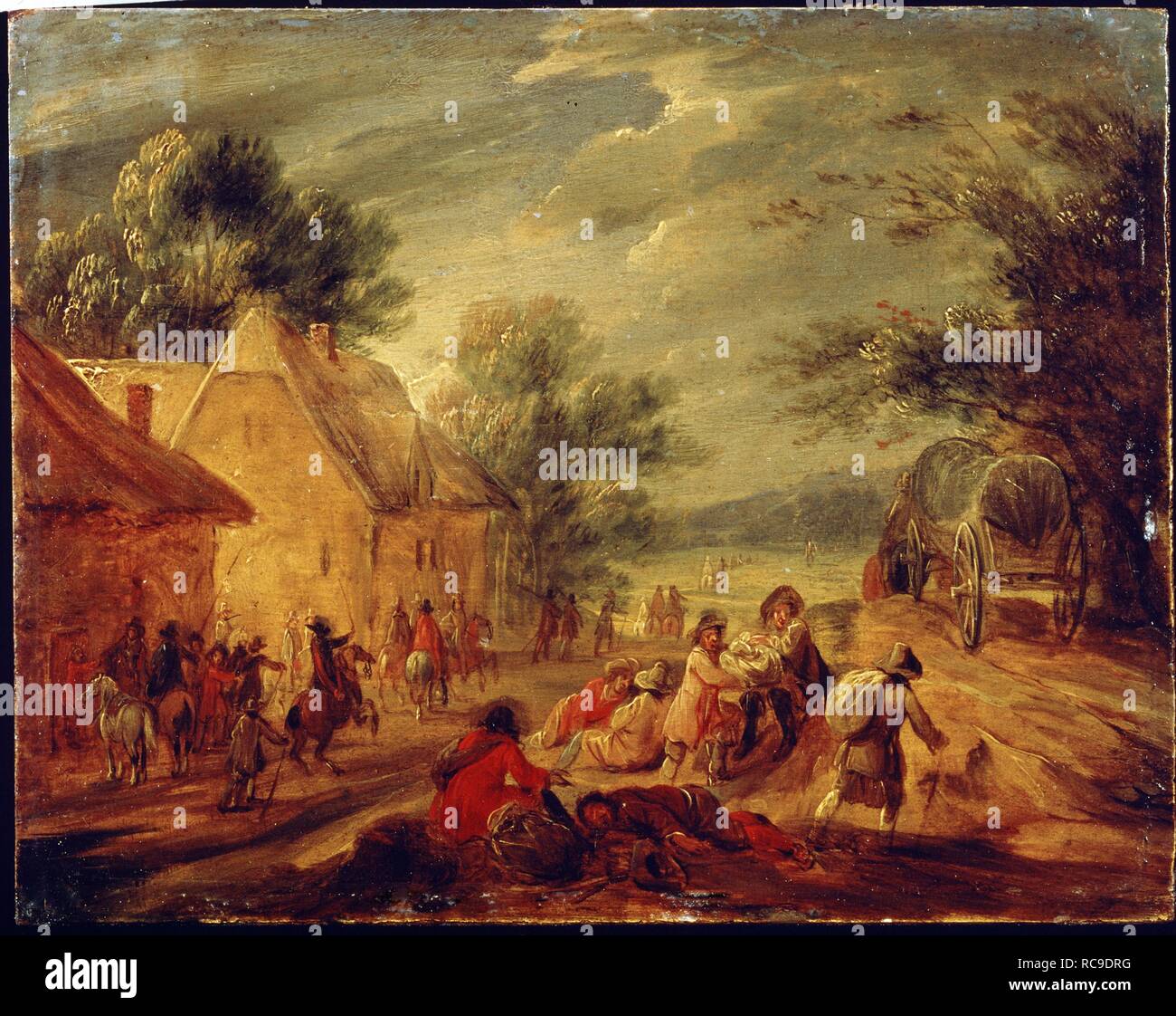 Horsemen attacking a Hamlet. Museum: State A. Pushkin Museum of Fine ...