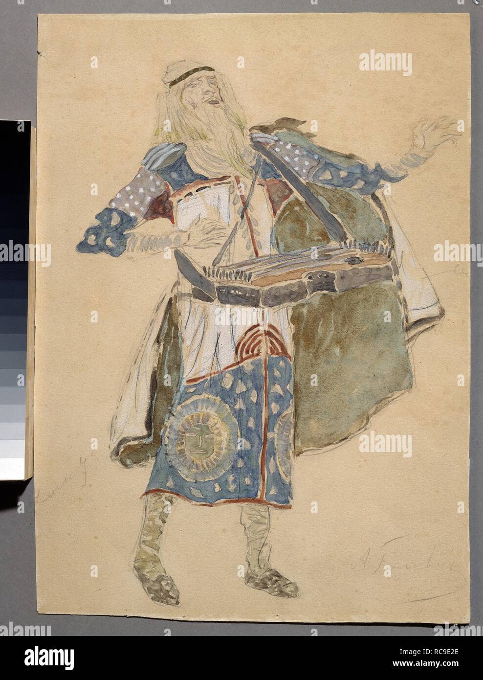 Costume design for the opera Ruslan and Lyudmila by M. Glinka. Museum ...