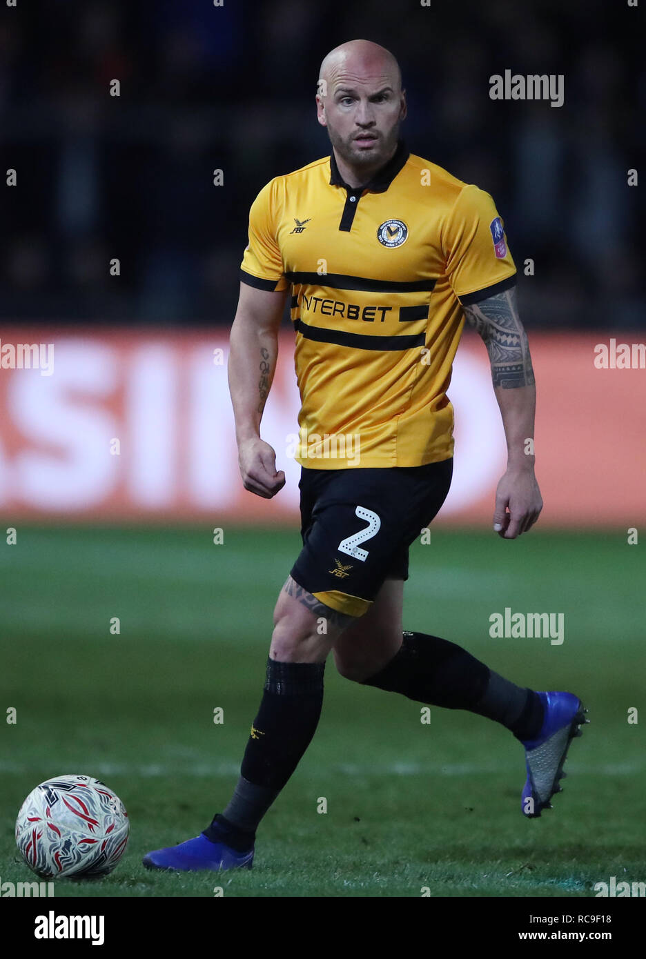 Newport County's David Pipe Stock Photo - Alamy