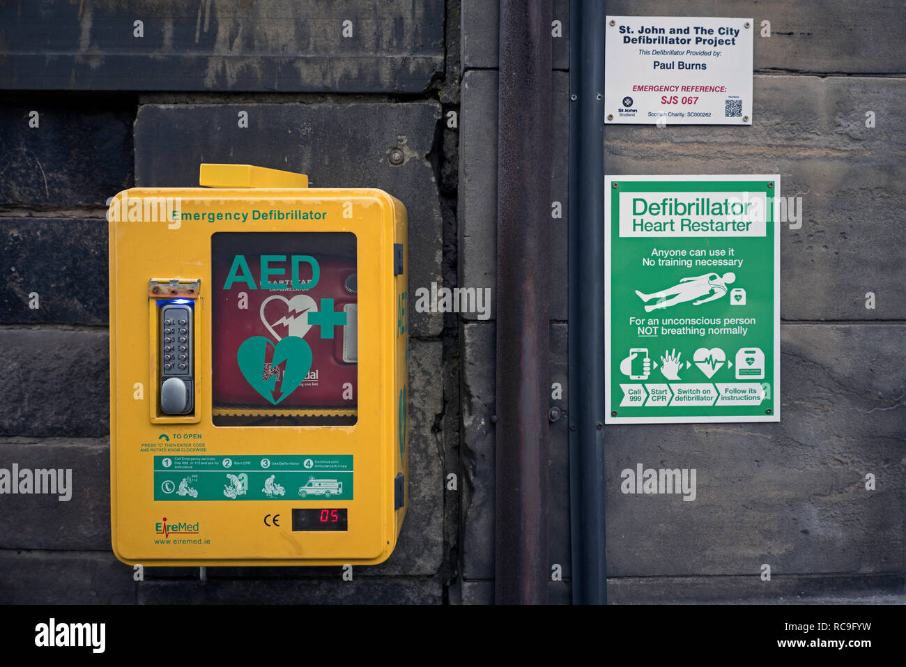 St. John and The City Defibrillator Project - emergency defibrillator ...