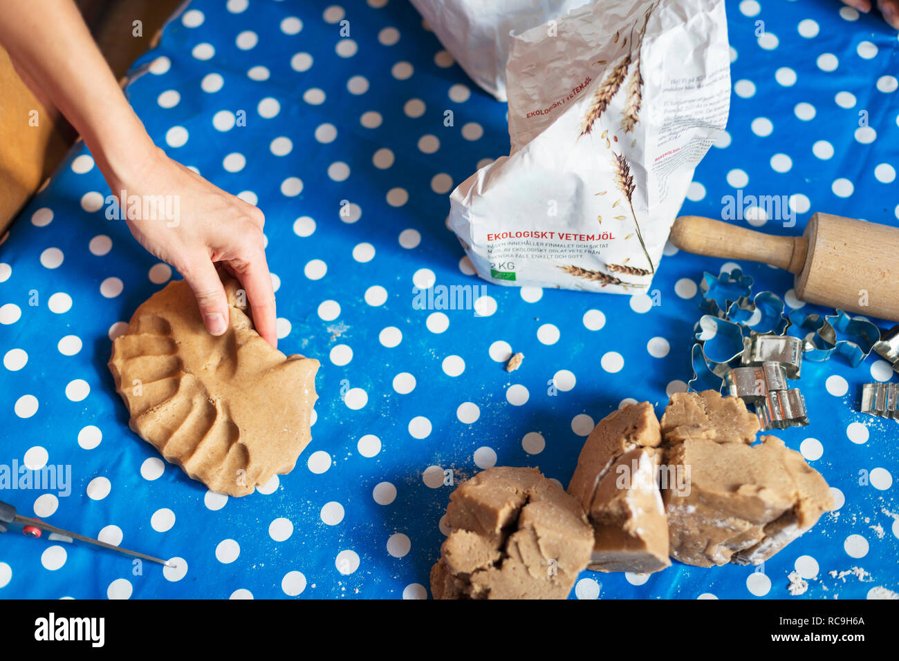 Woman hand gingerbread cookies hi-res stock photography and images - Alamy