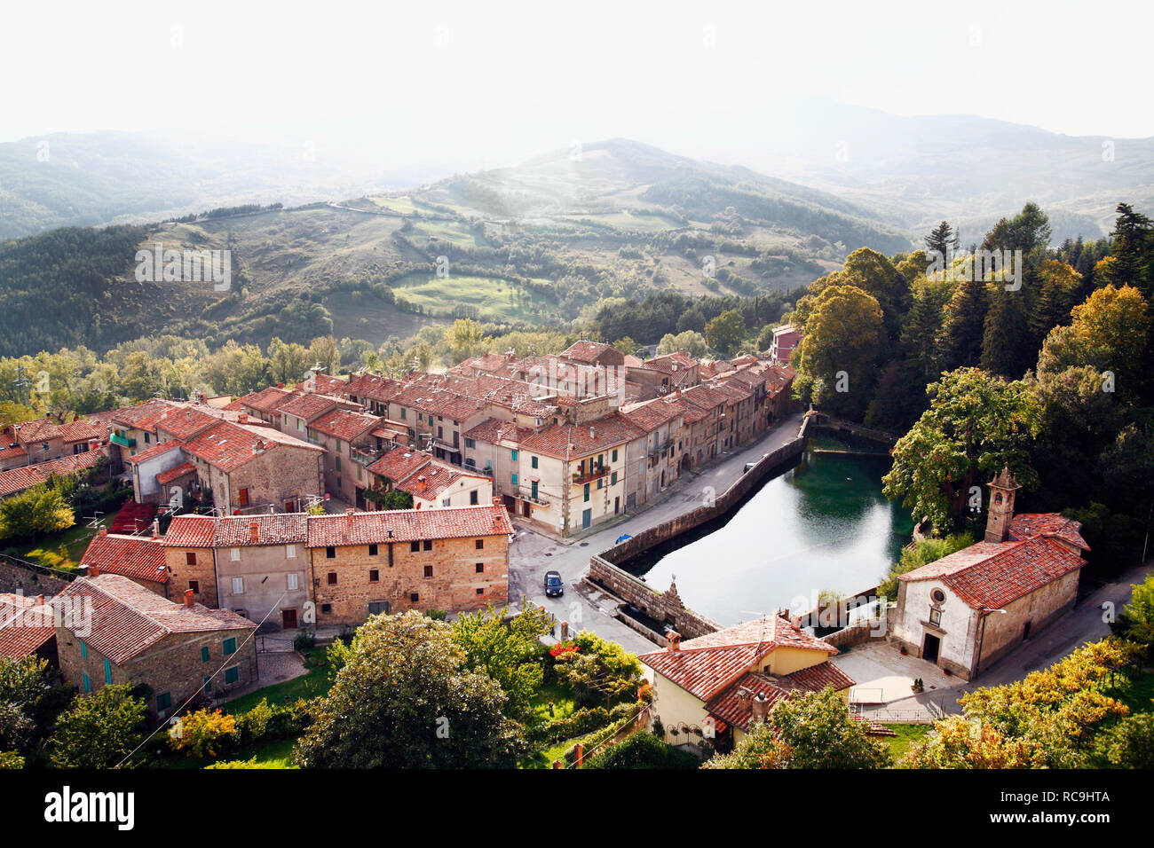 Over a village hi-res stock photography and images - Alamy