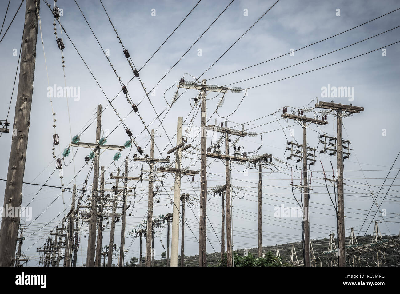 Electric Power tower Stock Photo - Alamy