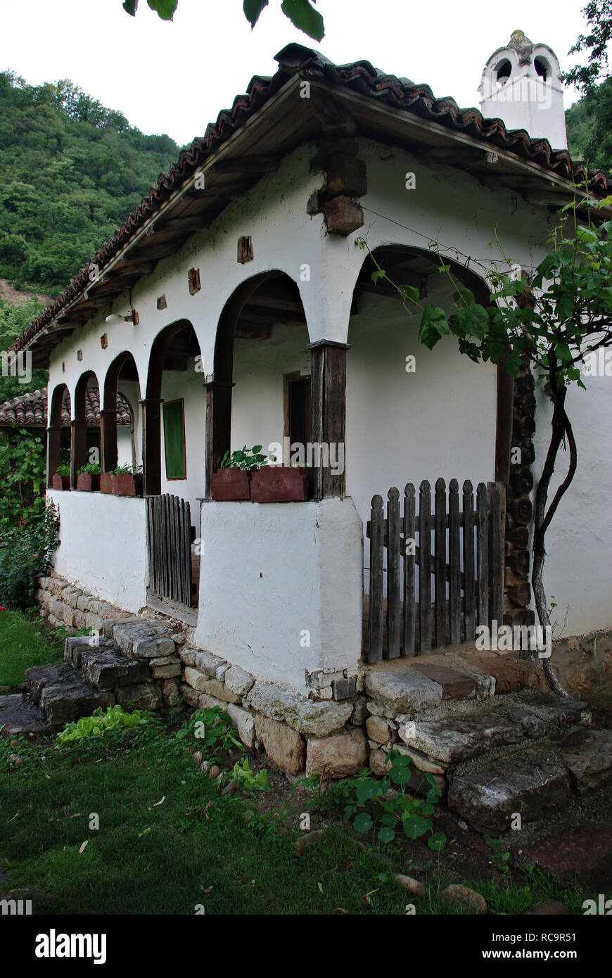 Traditional countryside familiy house from eastern Serbia Stock Photo ...