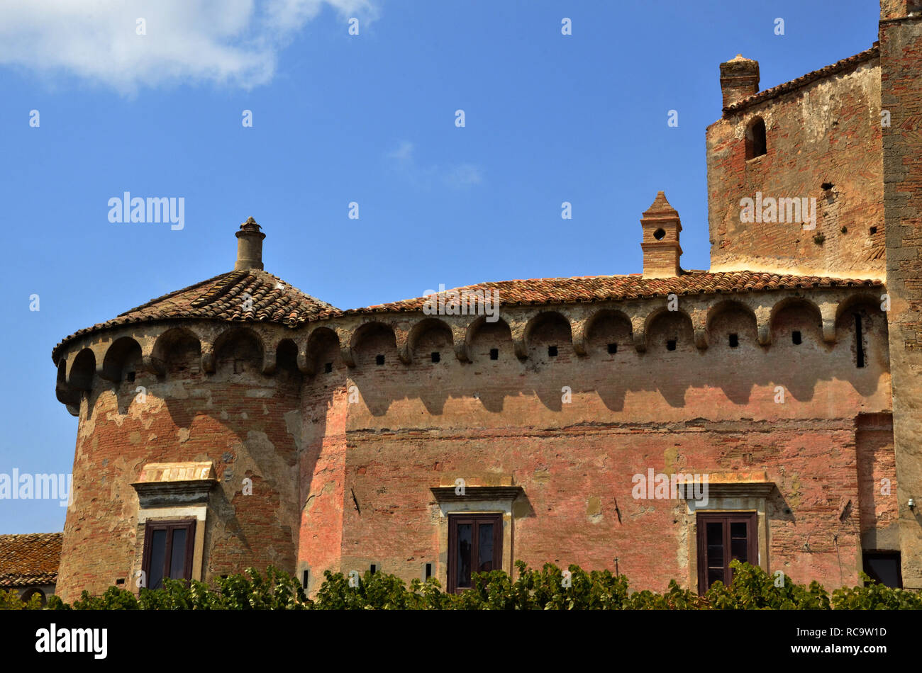Ancient medieval castle (Serracapriola-Italy Stock Photo - Alamy