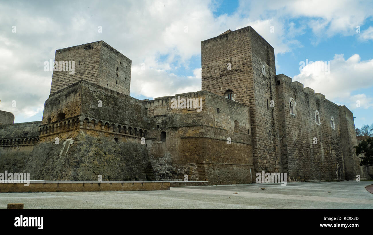 Swabian Castle (Castello Normanno-Svevo) Bari, Apuglia, Italy Stock ...