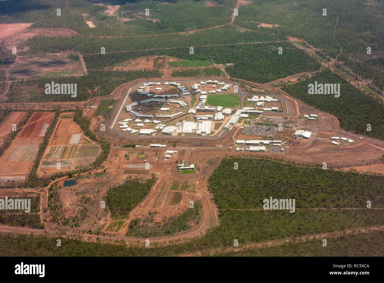 Darwin Correctional Centre from the air Stock Photo - Alamy