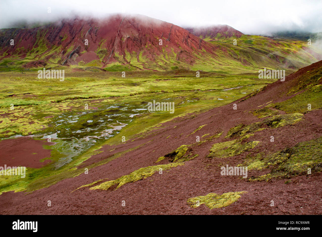 Trekking in the wonderful Red Valley, Cusco, Perù Stock Photo - Alamy