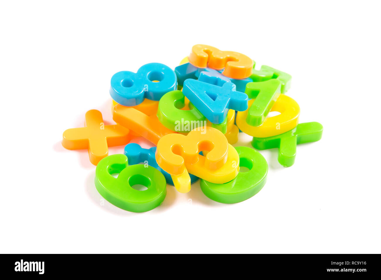 isolated colorful 3d numbers Stock Photo - Alamy