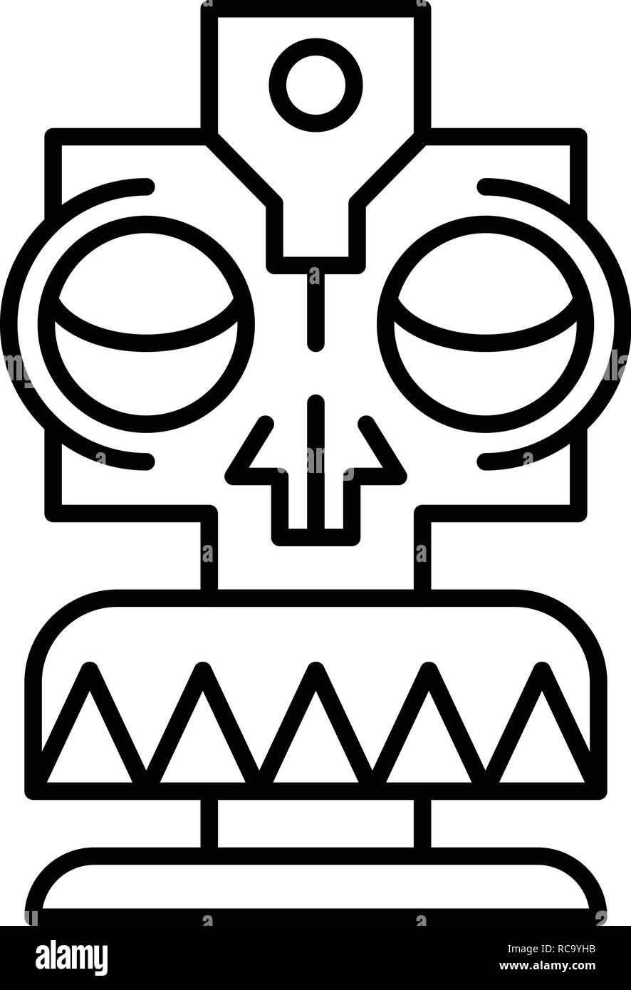 Mayan god mask Black and White Stock Photos & Images - Alamy
