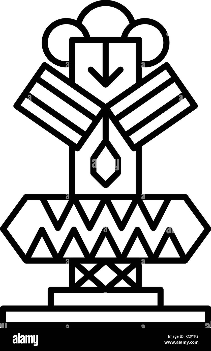 Tiki mask hawaii Black and White Stock Photos & Images - Alamy