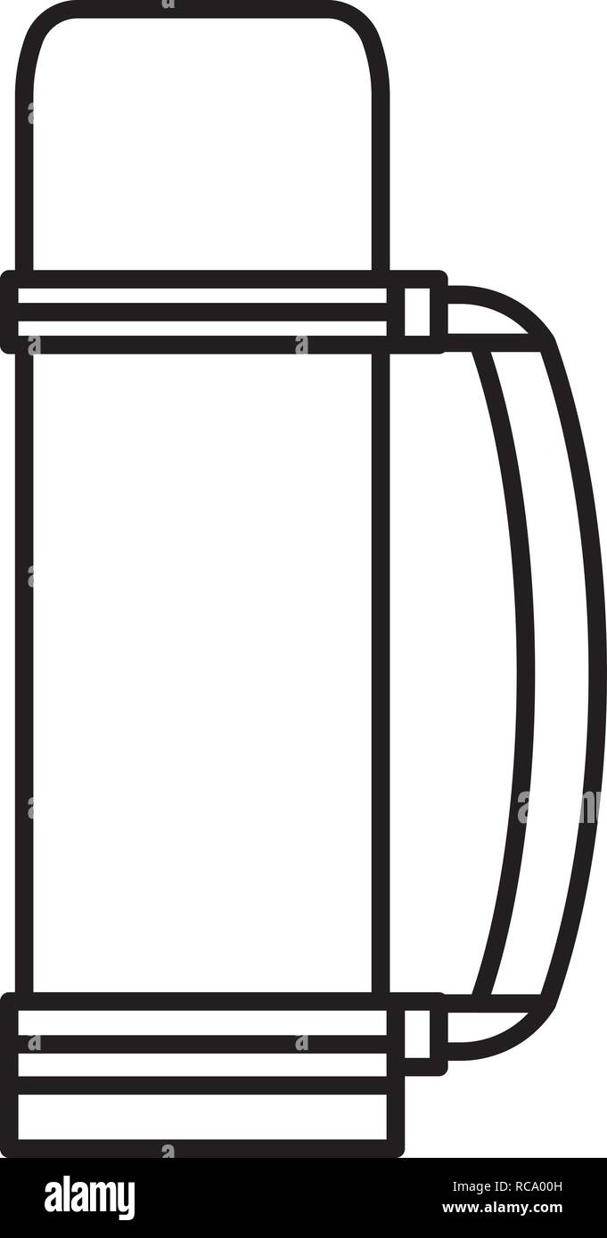 Thermos bottle icon, outline style Stock Vector Image & Art - Alamy