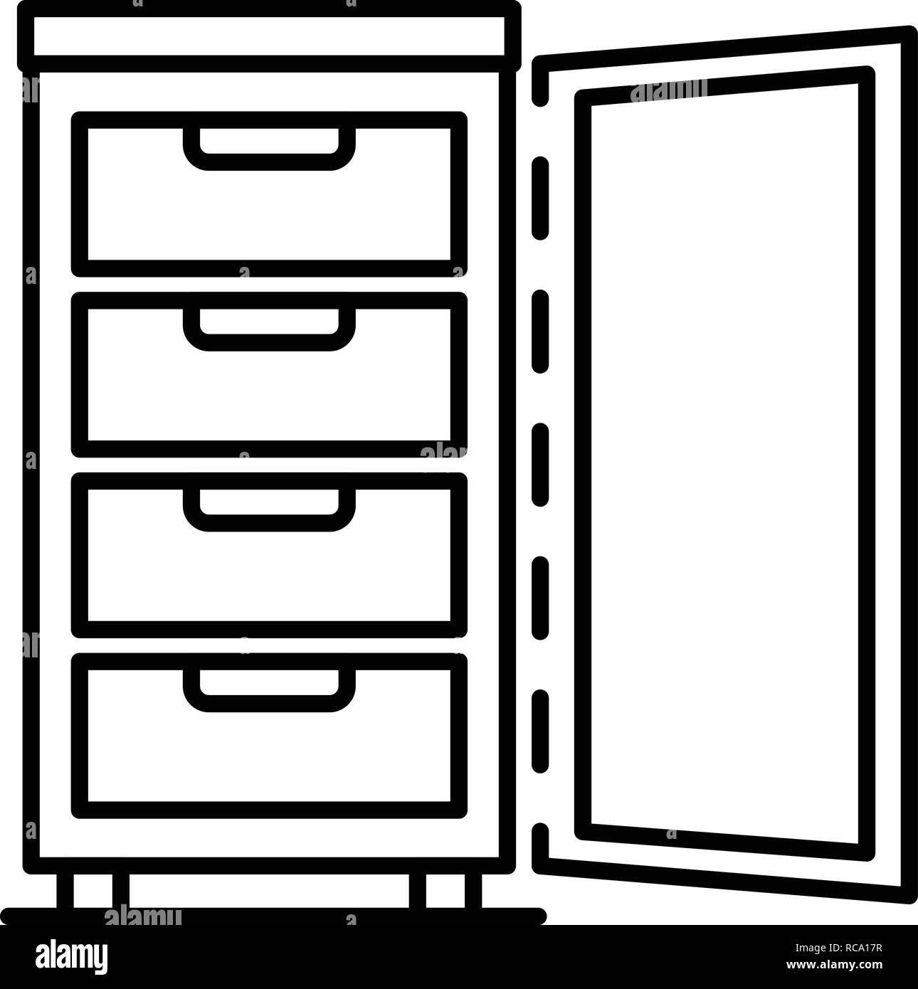 Full freezer icon, outline style Stock Vector Image & Art - Alamy