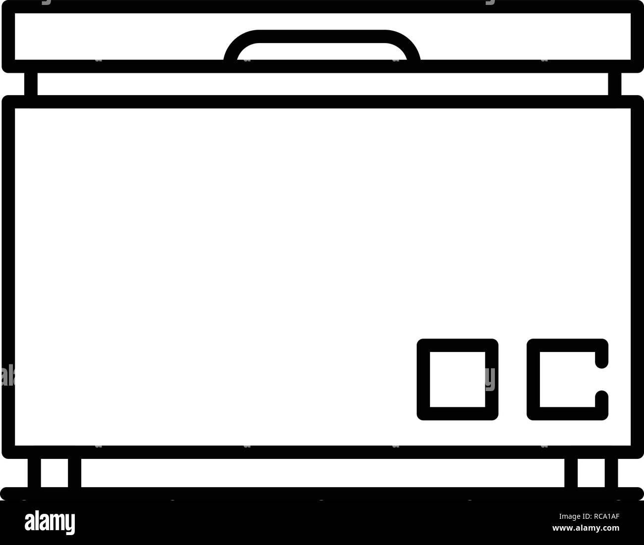 Chest refrigerator icon, outline style Stock Vector Image & Art - Alamy