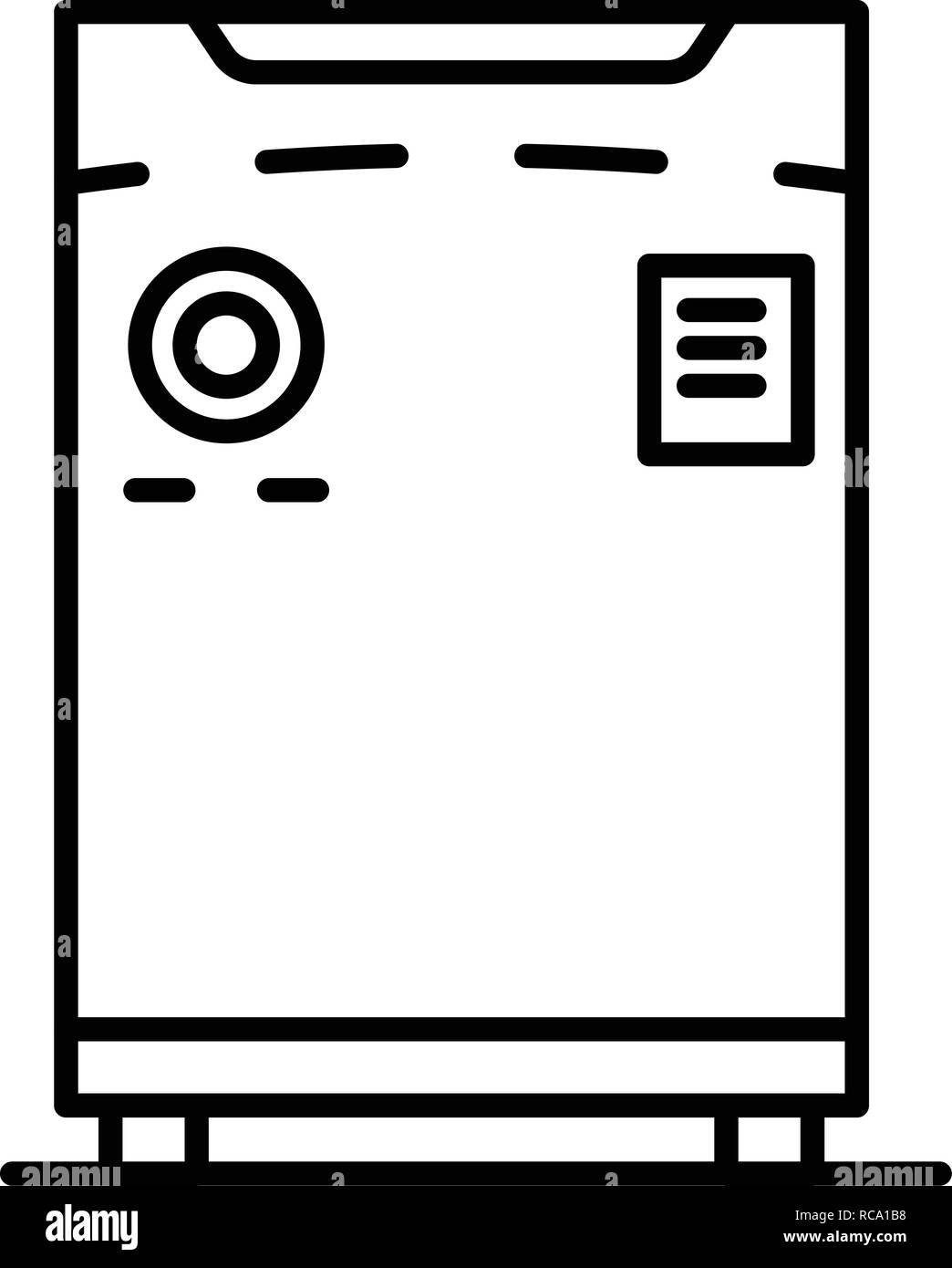 Modern freezer icon, outline style Stock Vector Image & Art - Alamy