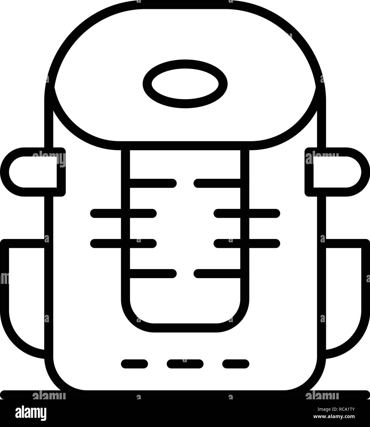 Military backpack icon outline Stock Vector Images - Alamy