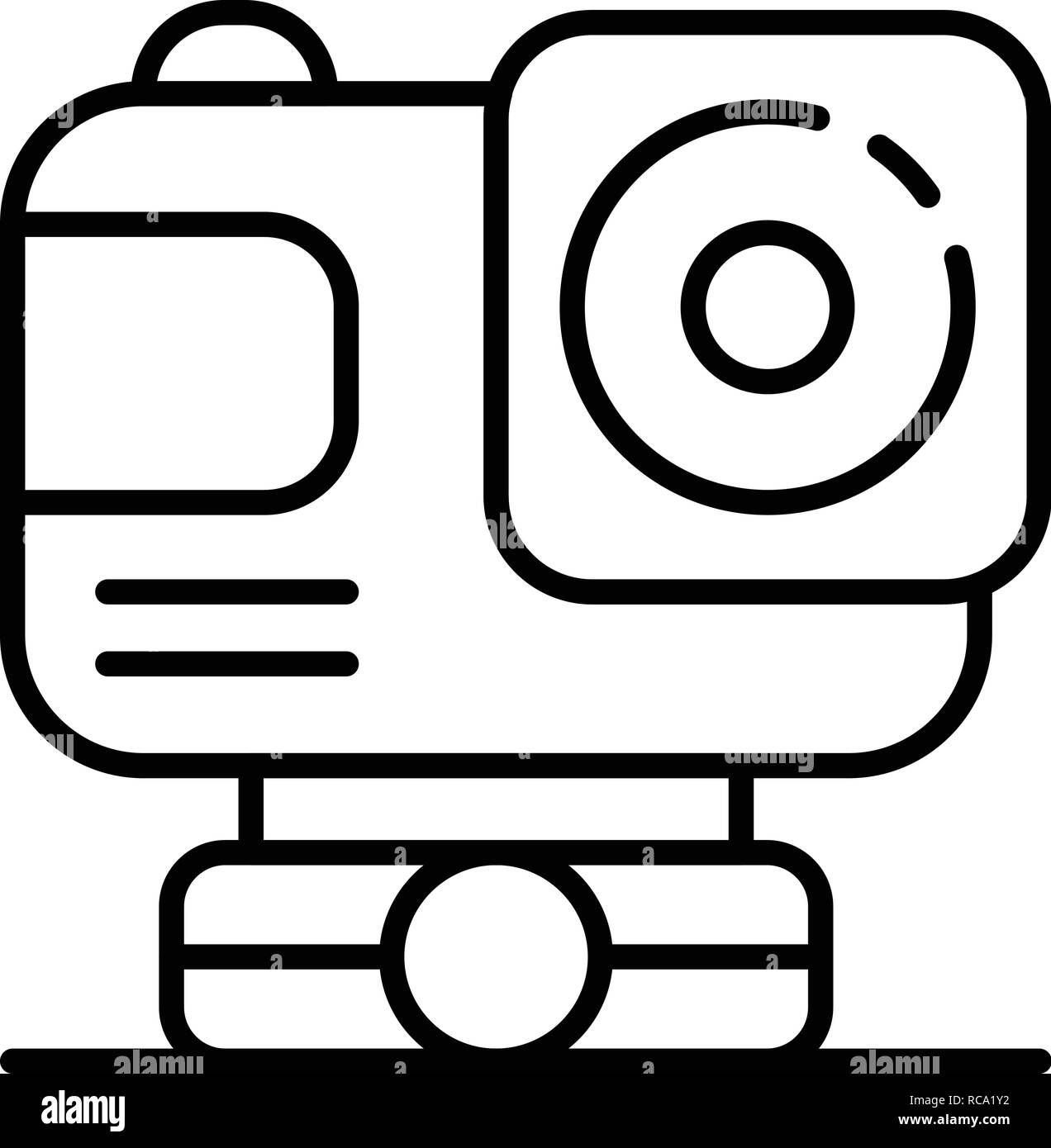 Action sport camera icon, outline style Stock Vector Image & Art - Alamy