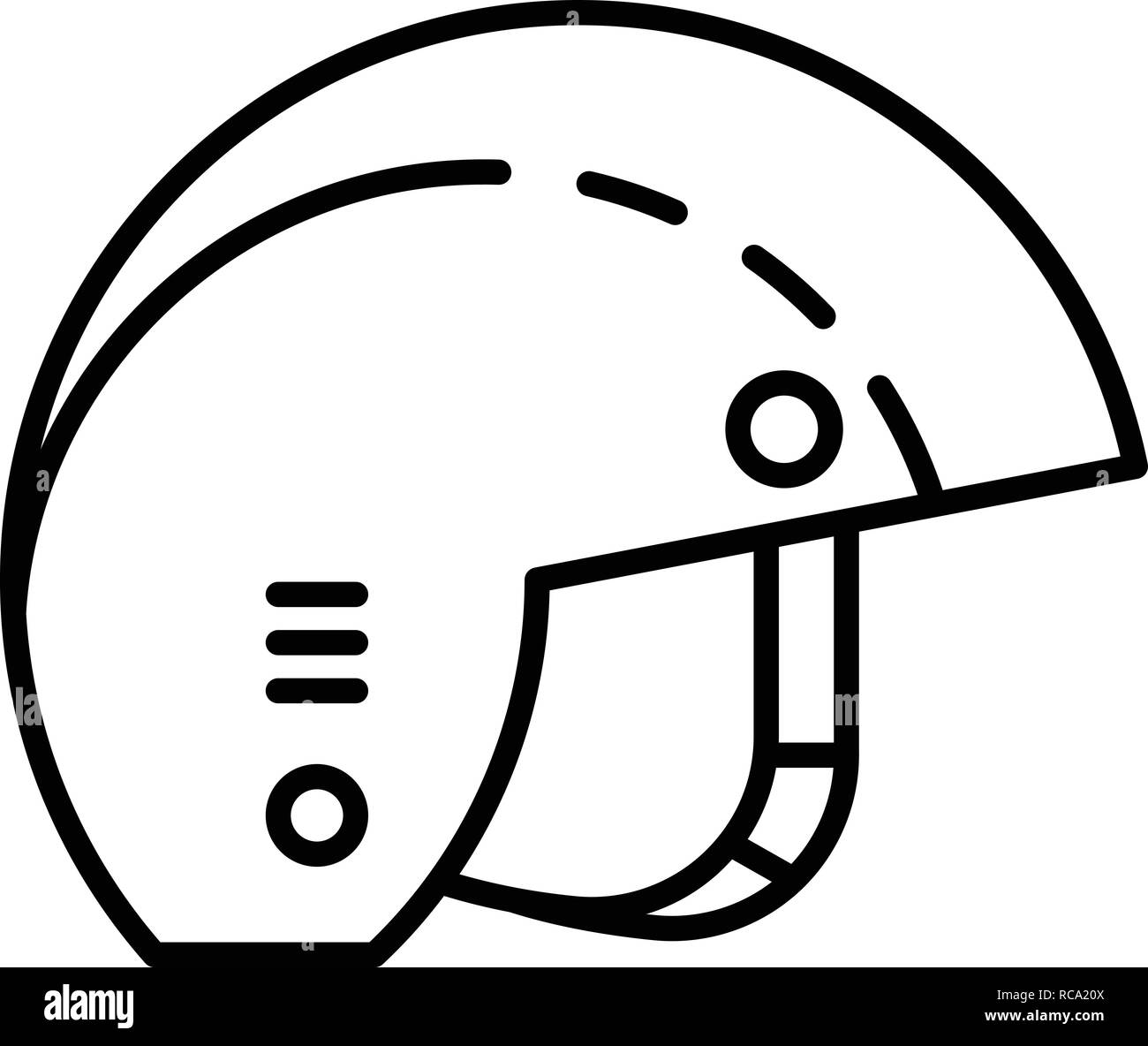 Snowboard helmet icon, outline style Stock Vector Image & Art - Alamy