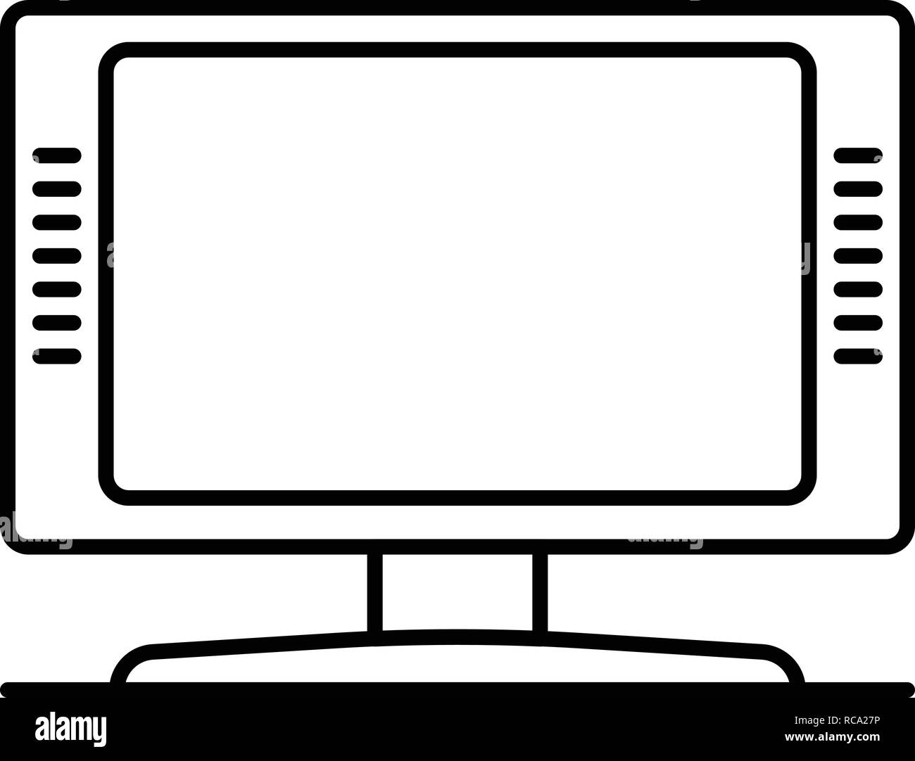 Smart tv icon, outline style Stock Vector Image & Art - Alamy