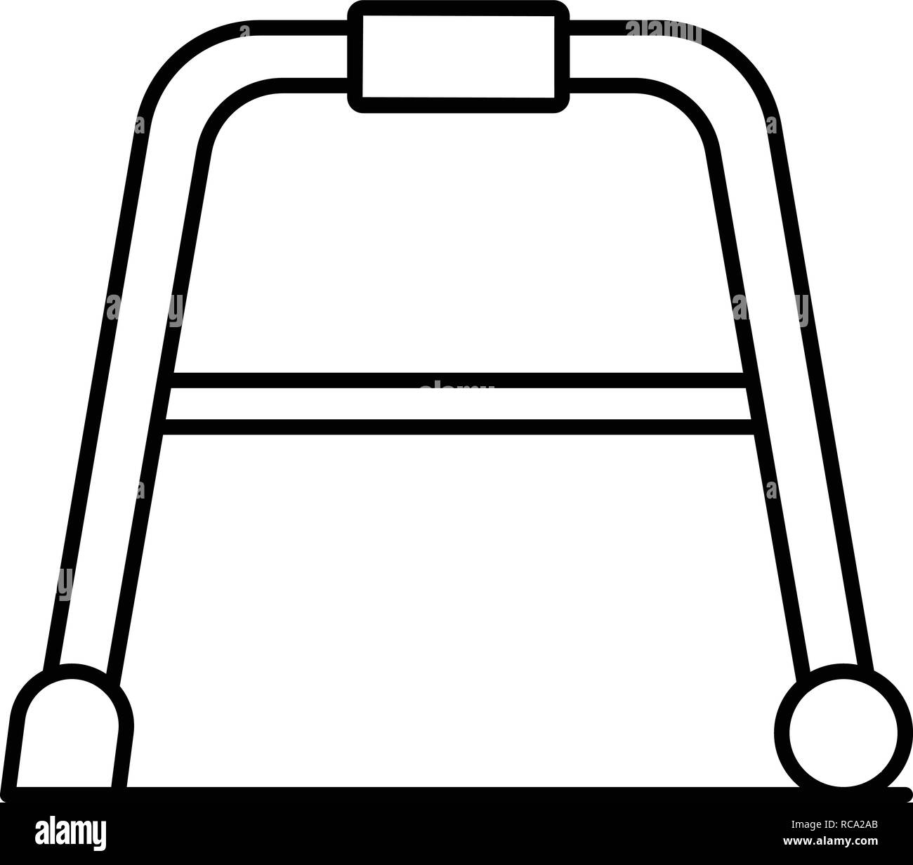 Senior walker icon, outline style Stock Vector Image & Art - Alamy