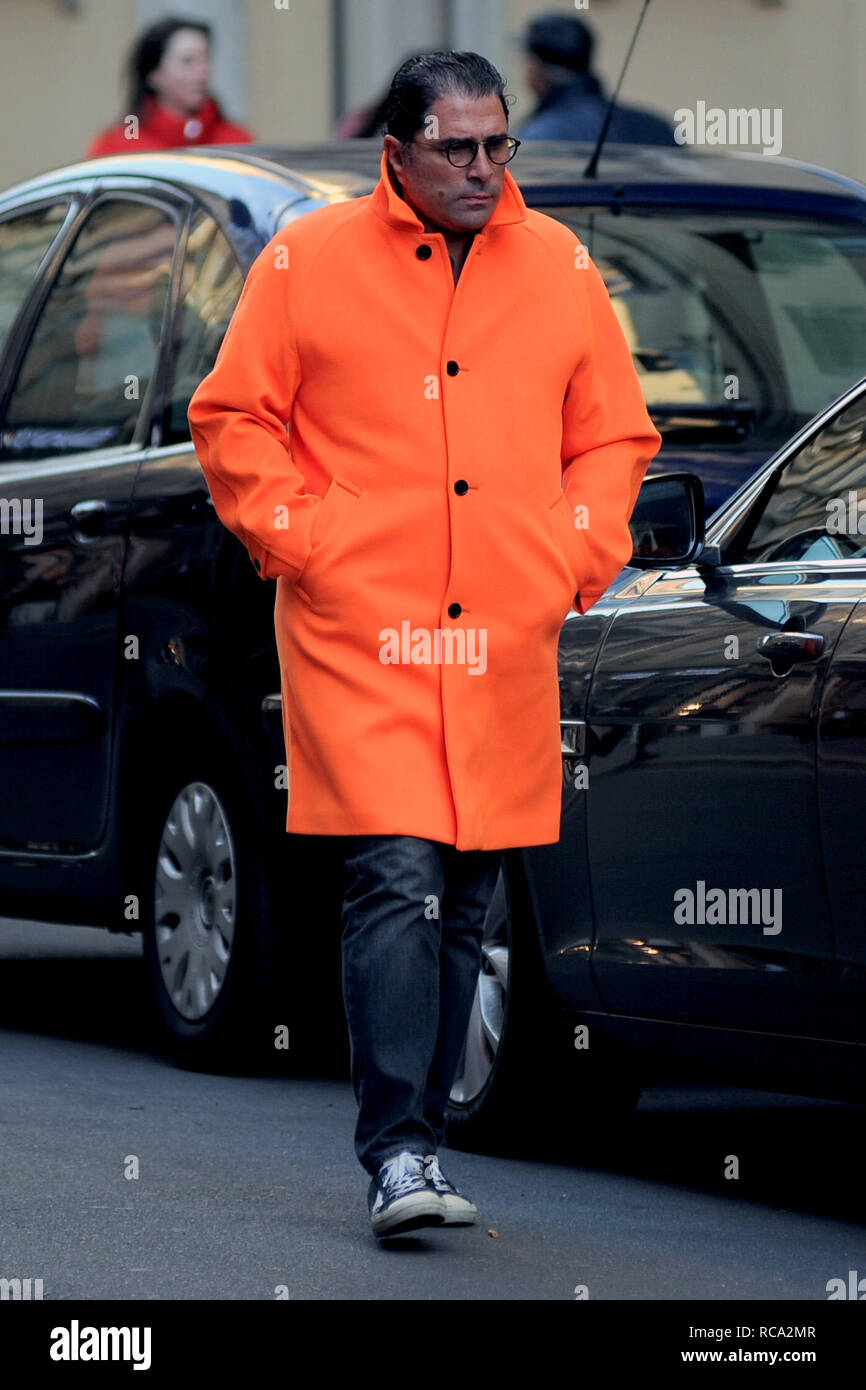 Marco De Benedetti walking on the Via Montenapoleone in Milan, Italy ...