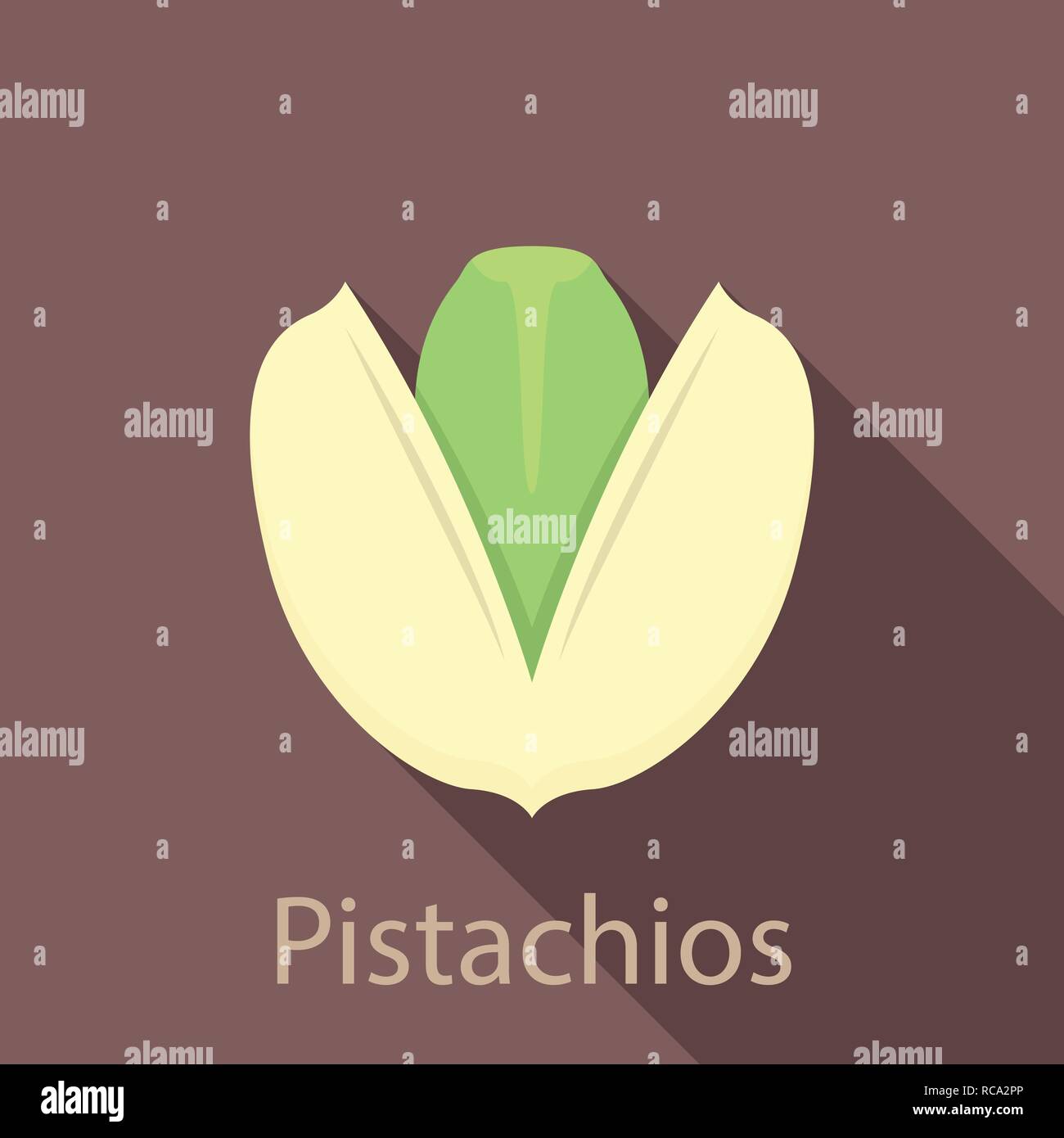 Pistachios icon, flat style Stock Vector Image & Art - Alamy
