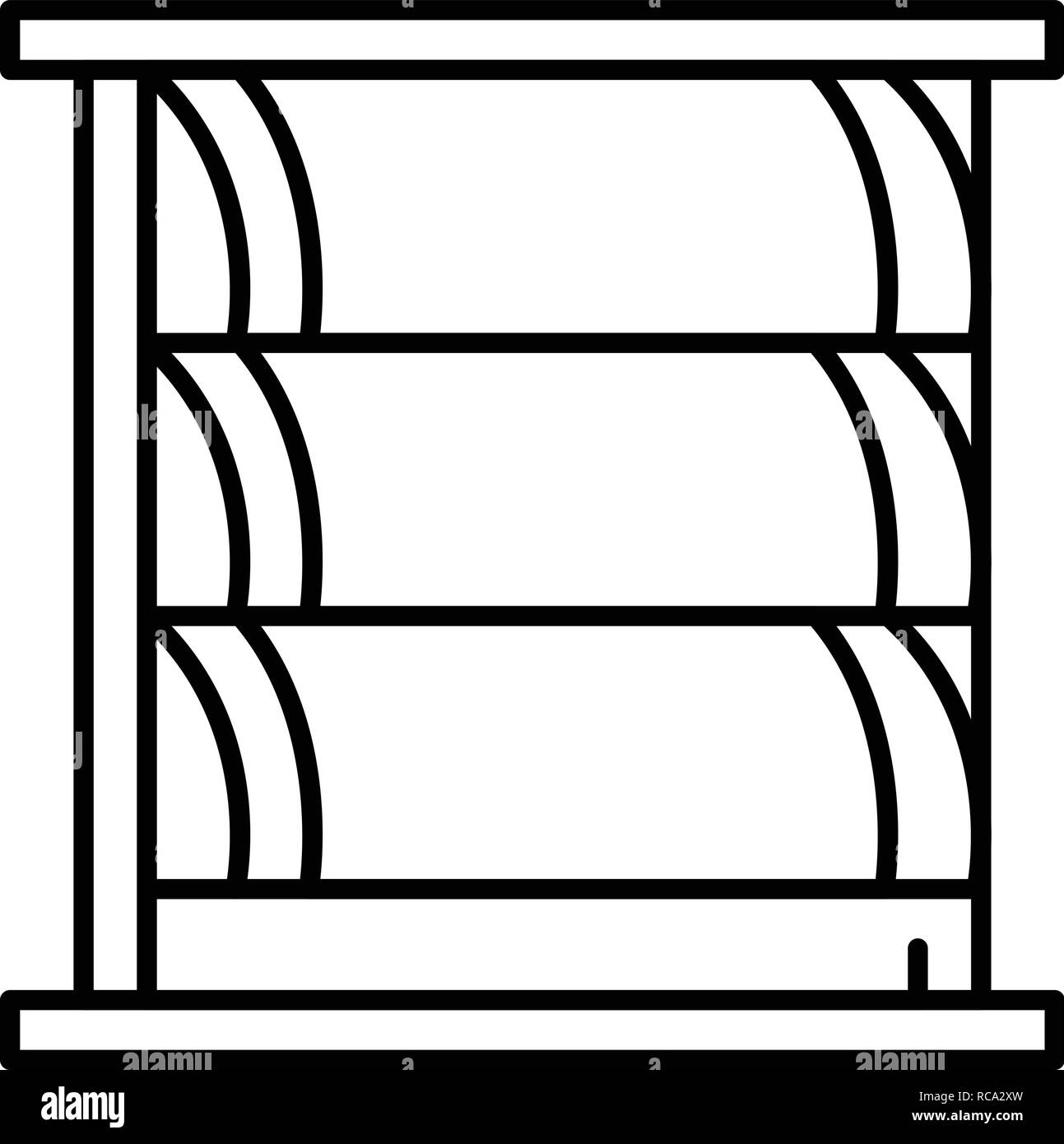 Big window shutter icon, outline style Stock Vector Image & Art - Alamy