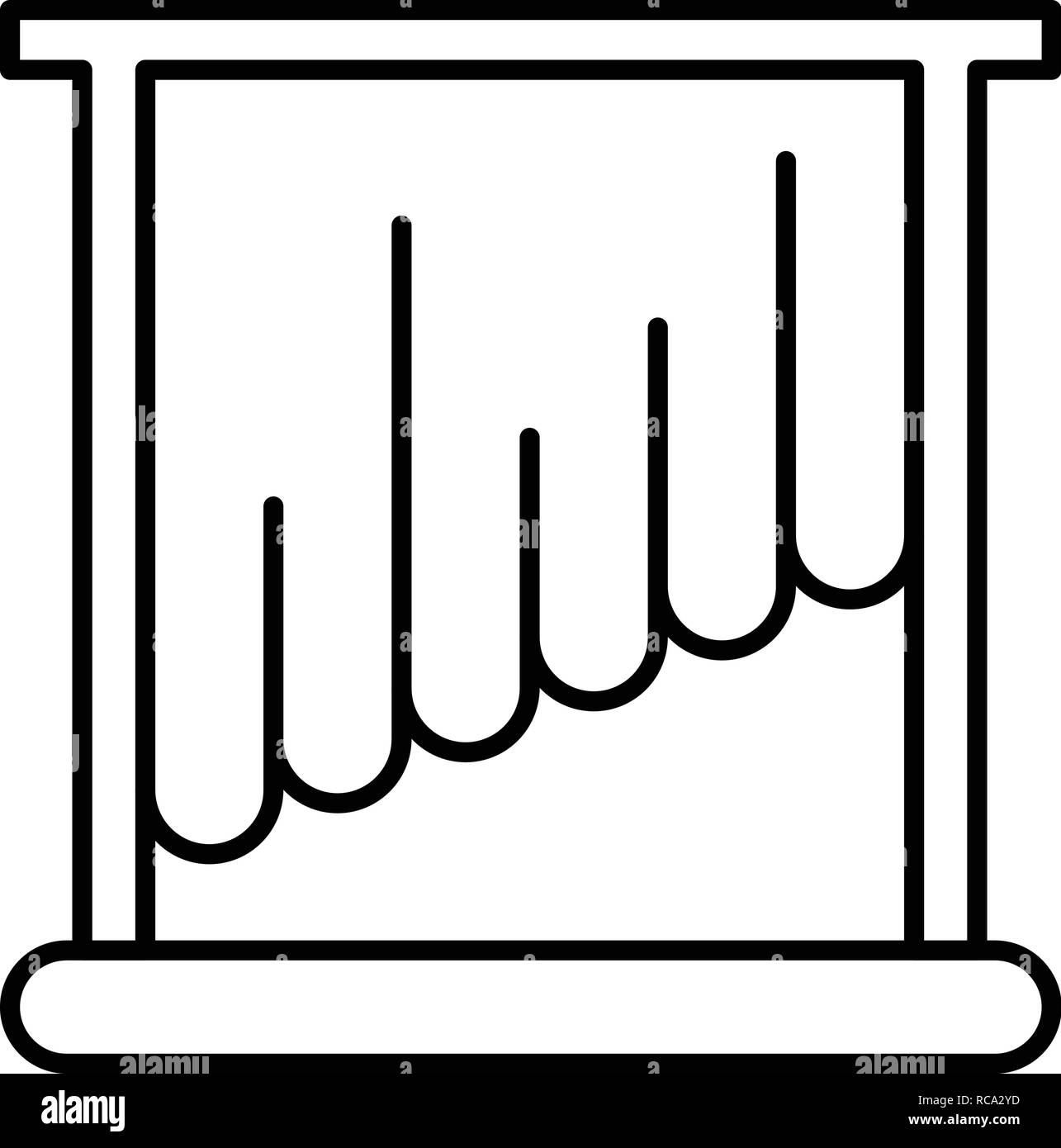 Kitchen window curtain icon, outline style Stock Vector Image & Art - Alamy