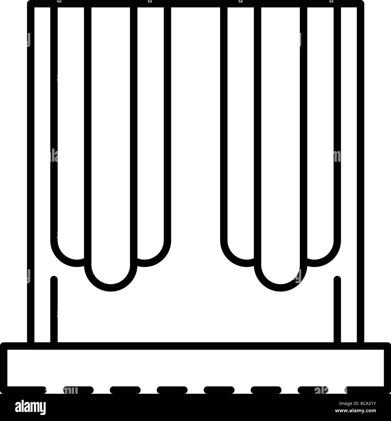 Thin curtain window Black and White Stock Photos & Images - Alamy