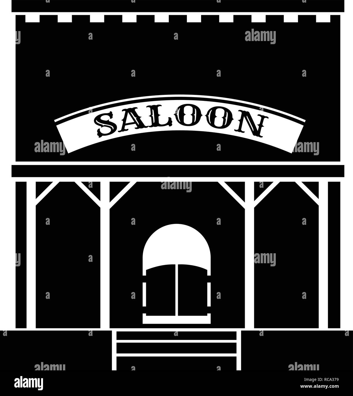 Saloon bar western Black and White Stock Photos & Images - Alamy