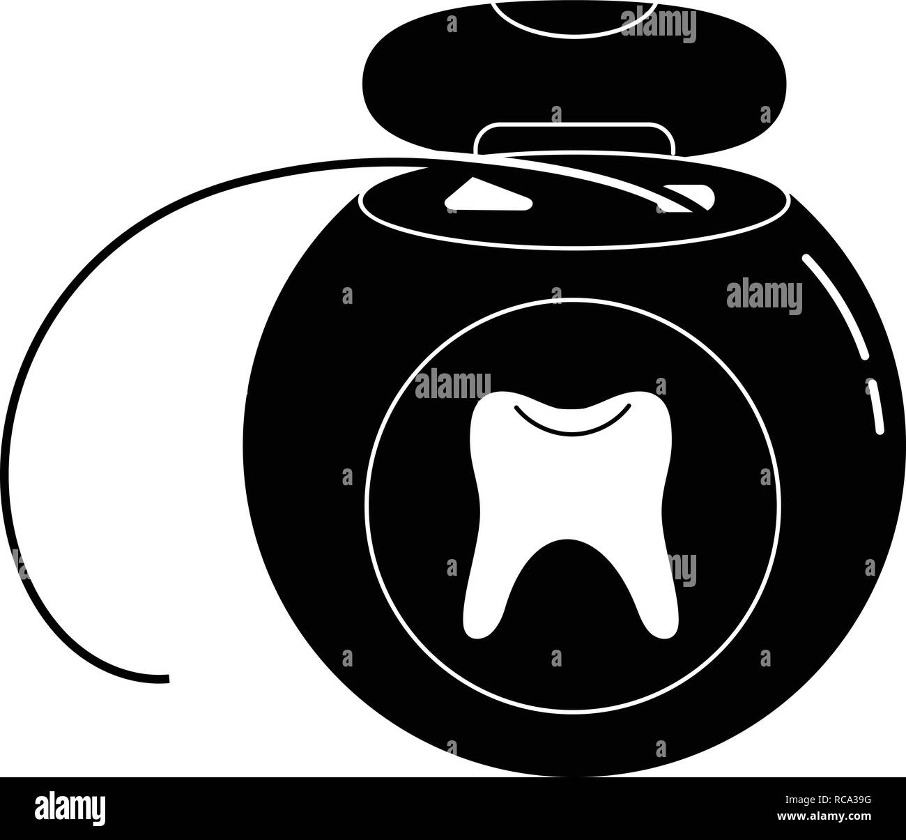 Dental floss icon, simple style Stock Vector Image & Art - Alamy