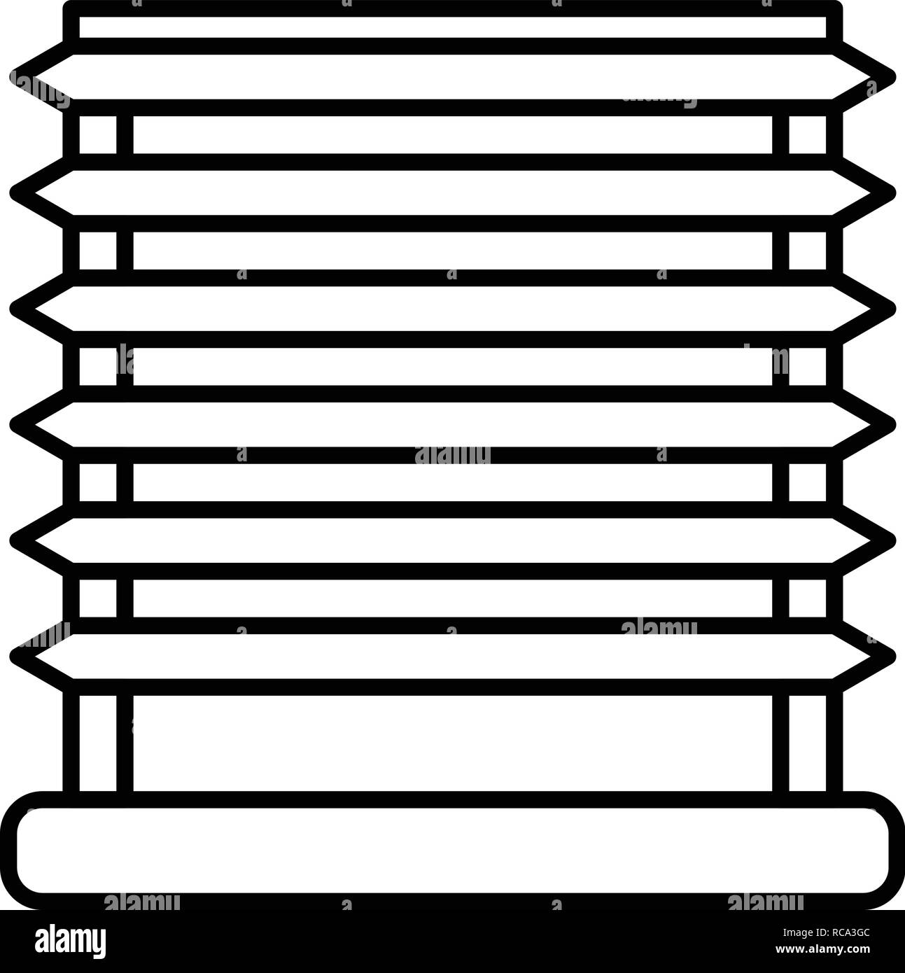 Horizontal louvers icon, outline style Stock Vector Image & Art - Alamy