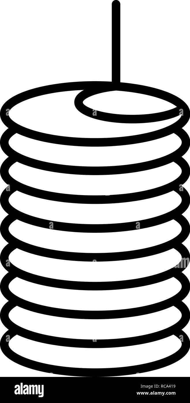 Coil icon, outline style Stock Vector Image & Art - Alamy