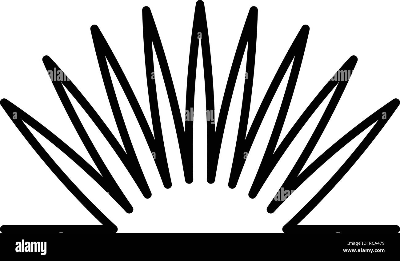 Metal spring icon, outline style Stock Vector Image & Art - Alamy