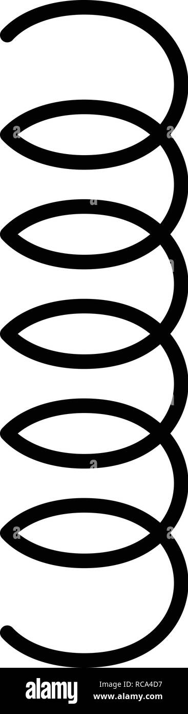 Spiral coil icon, outline style Stock Vector Image & Art - Alamy