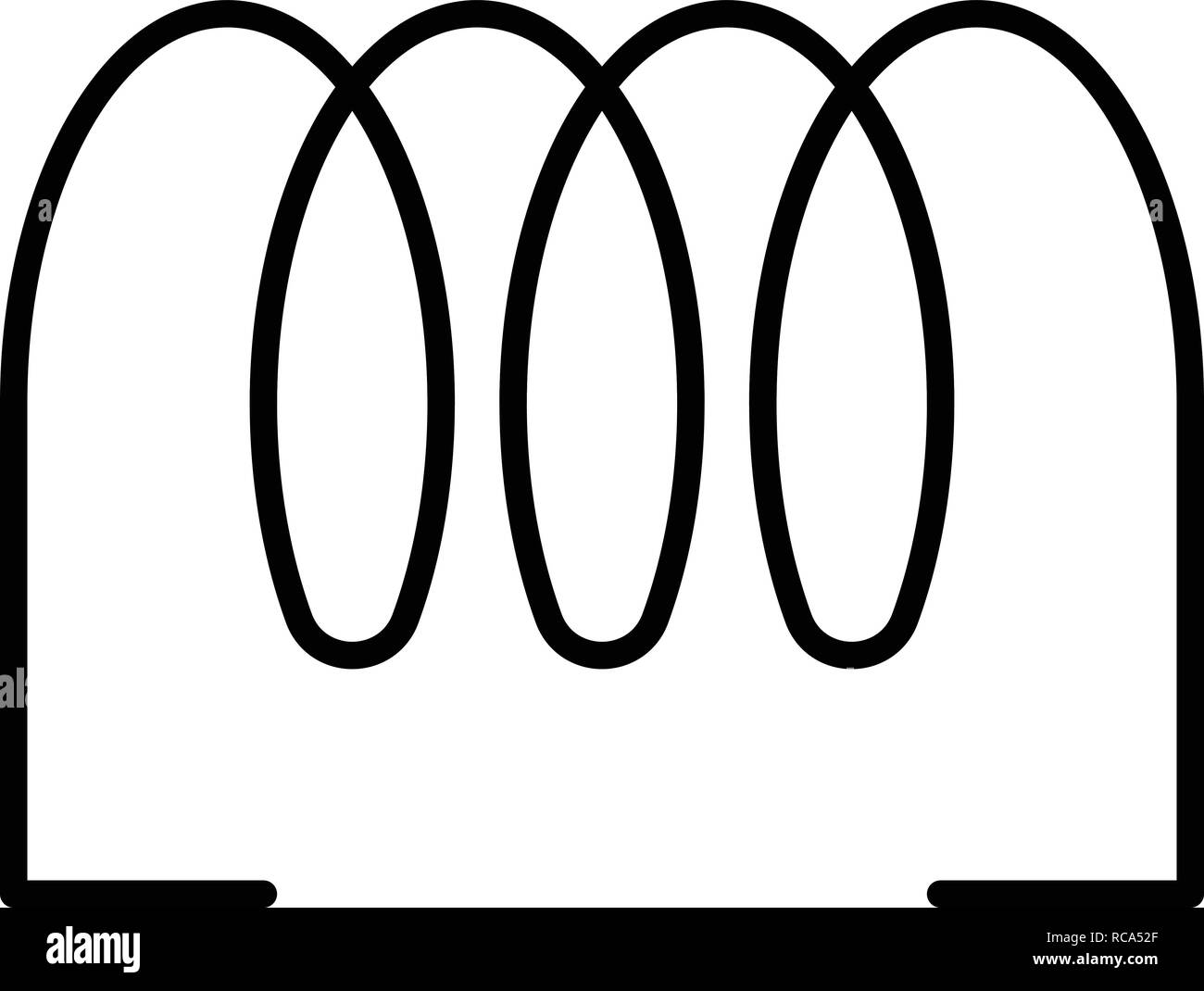 Cord coil icon, outline style Stock Vector Image & Art - Alamy