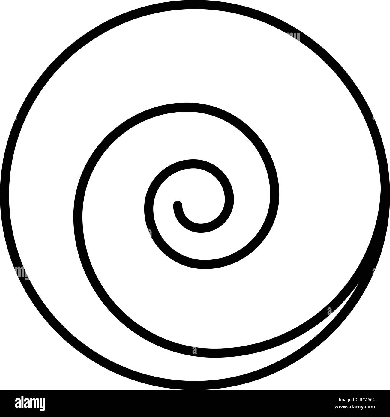 Circle spiral icon, outline style Stock Vector Image & Art - Alamy