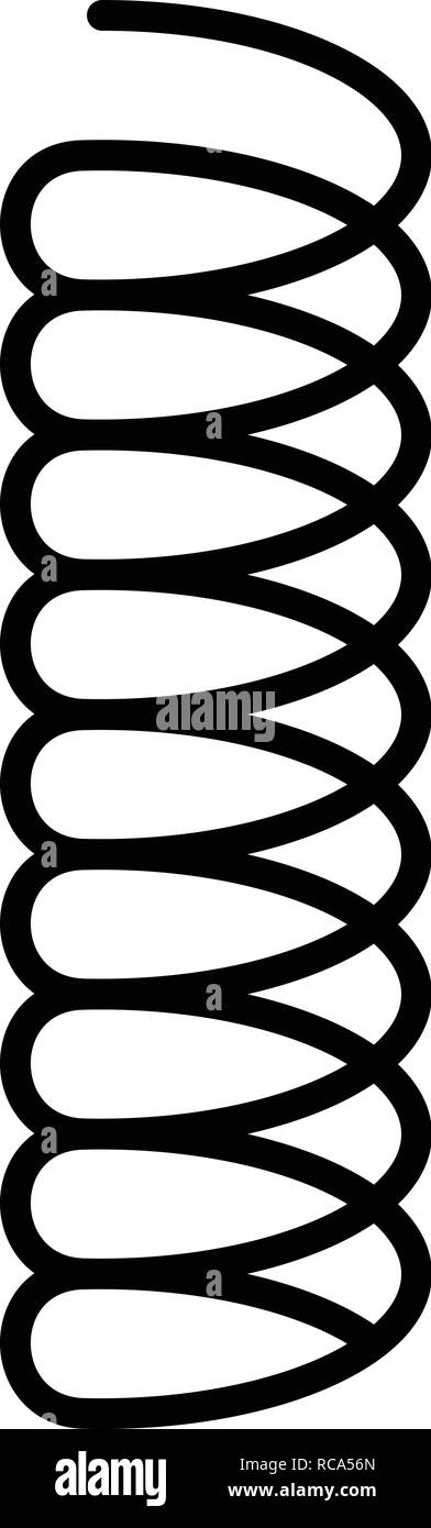 Coil spring object icon, outline style Stock Vector Image & Art - Alamy