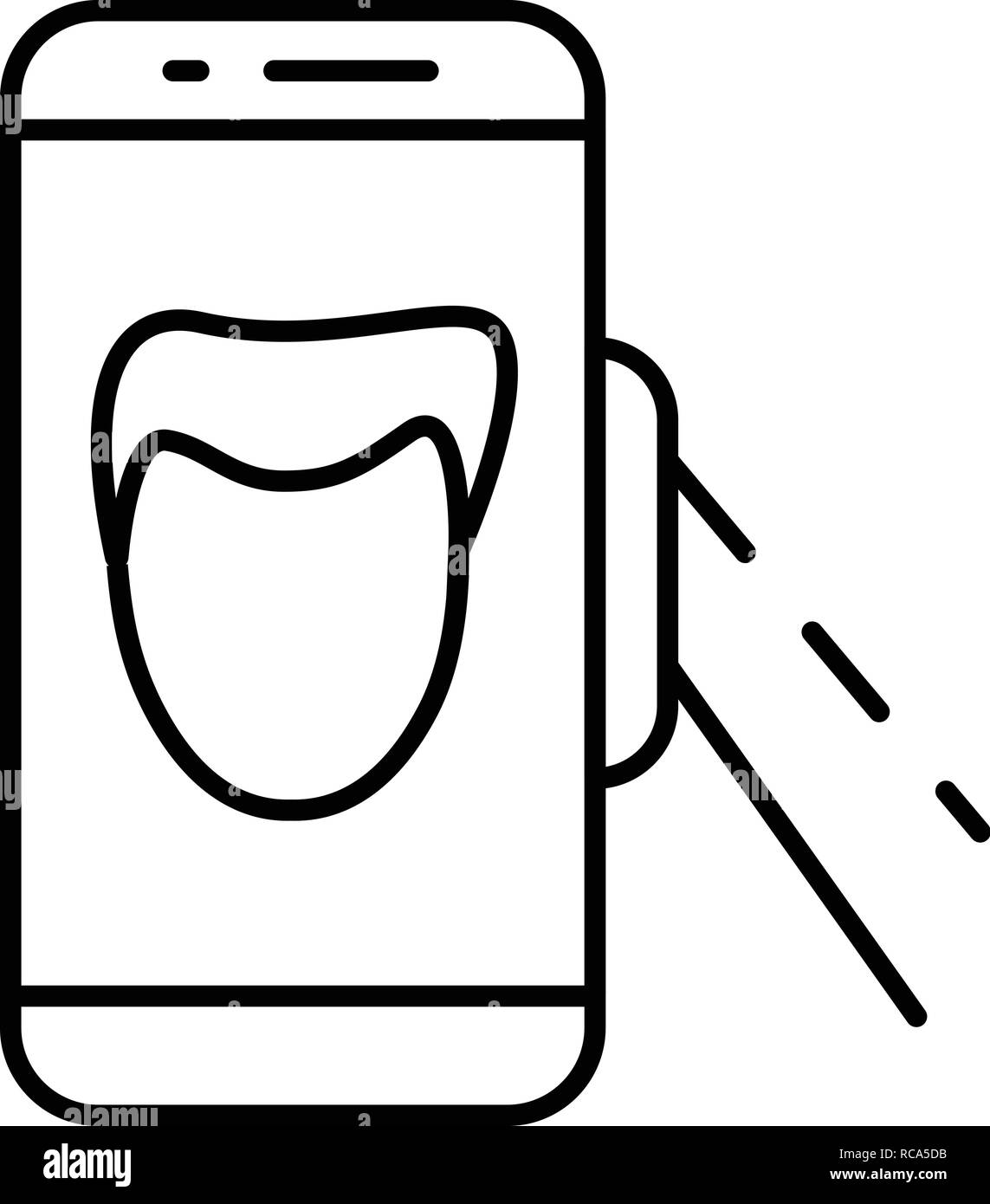 Modern selfie icon, outline style Stock Vector Image & Art - Alamy