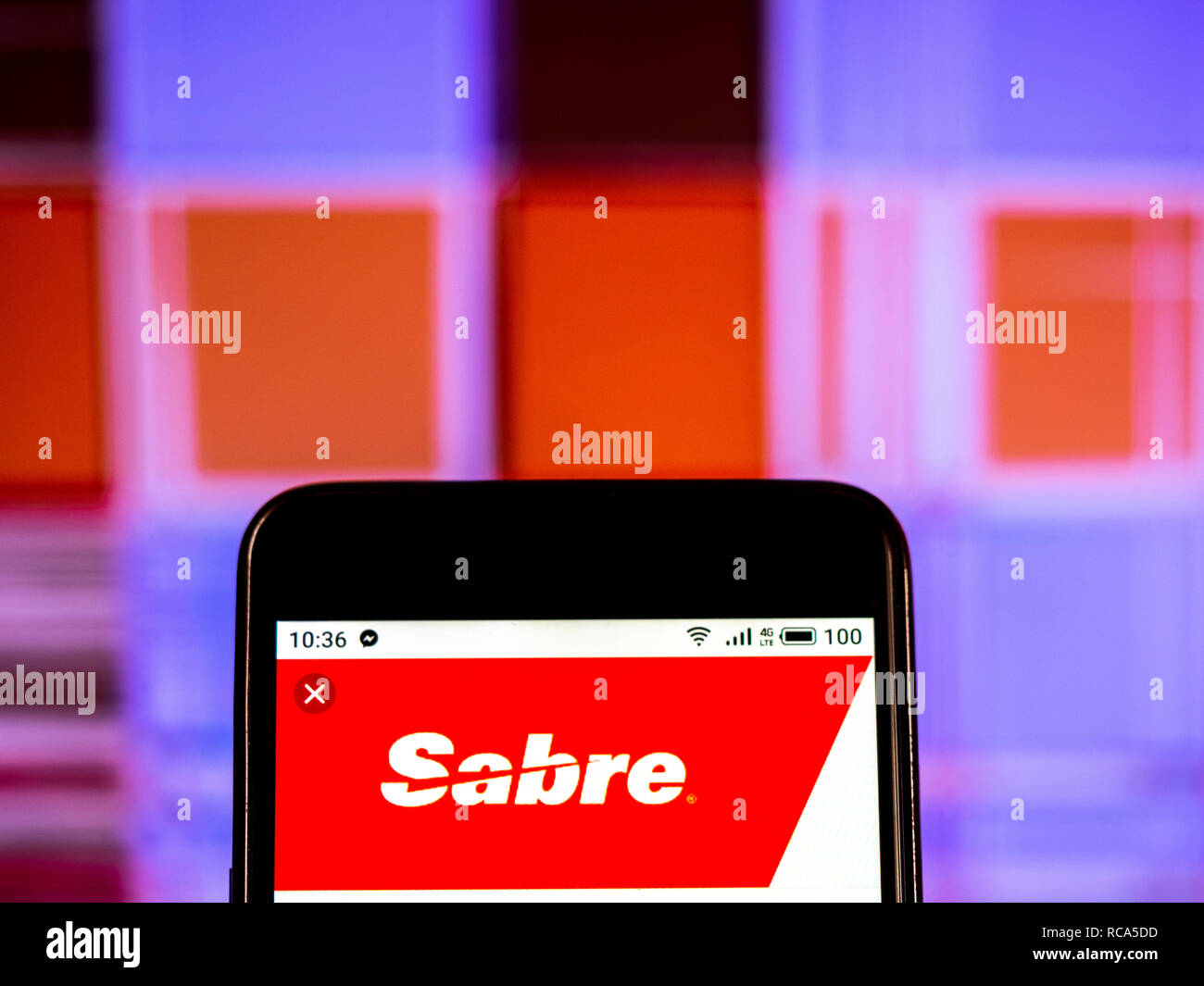 Sabre Corporation logo seen displayed on smart phone Stock Photo - Alamy