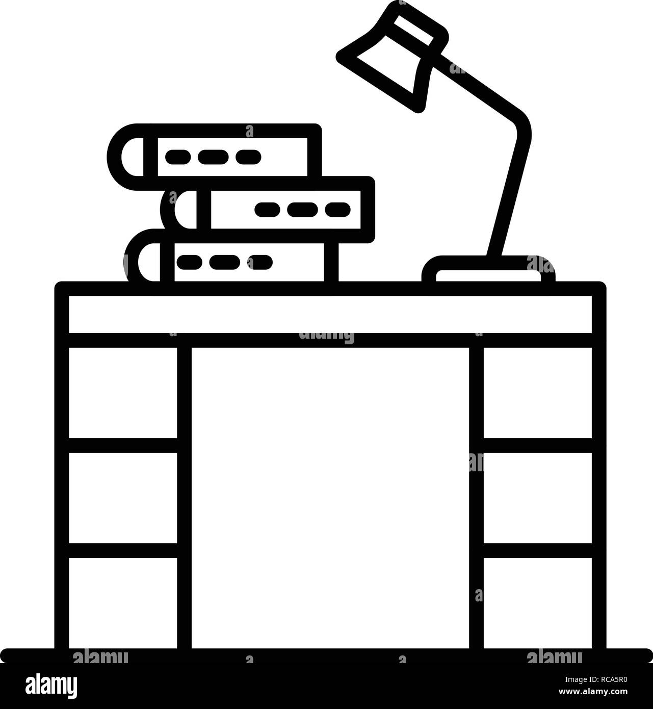 Homework table icon, outline style Stock Vector Image & Art - Alamy