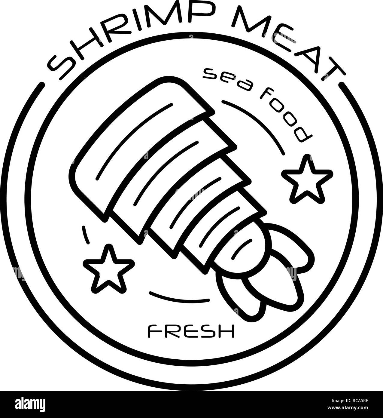 Fresh shrimp isolated raw Black and White Stock Photos & Images - Alamy